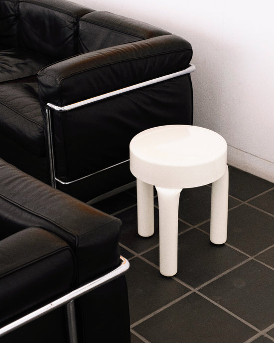 【即日配送】Pressura Stool ステンレス スツール シルバー ブラック ホワイト 丸型 直径35cm ステンレスインテリア パイプスツール N2 interior